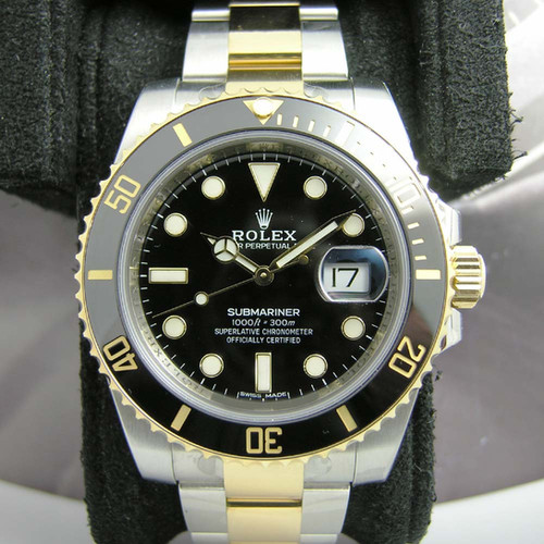 Rolex 116613 Submariner Black Comb Full Sticker Full Set
