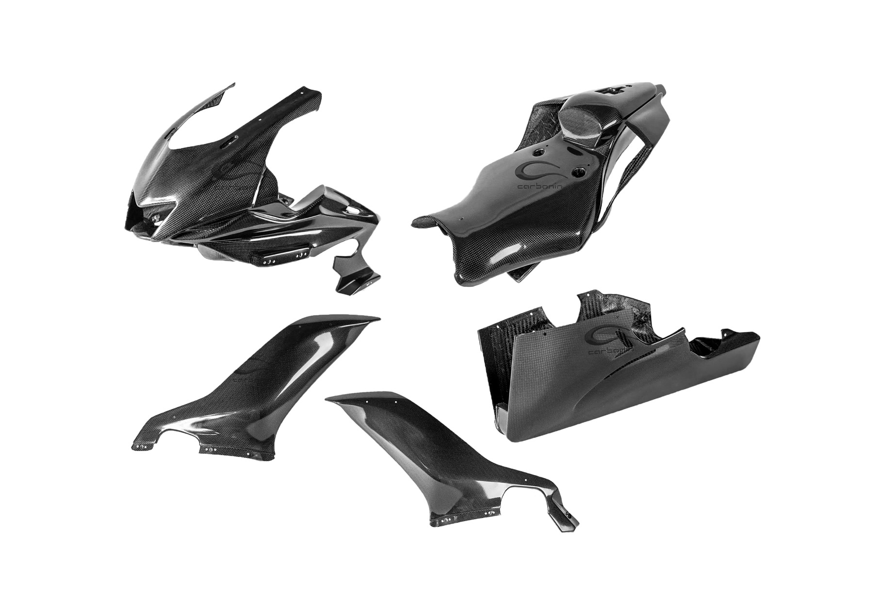 Complete fairing kit carbon Yamaha YZF-R6 Rj27 (17-23)
