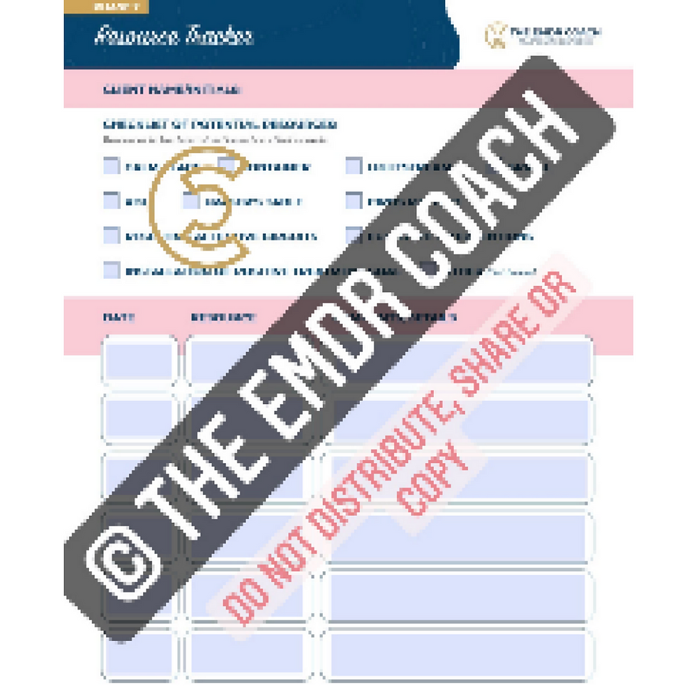EMDR Therapy Worksheets | The EMDR Coach Treatment Planning Templates