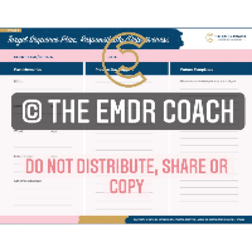Target Sequence Planning Template | The EMDR Coach
