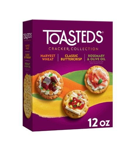 Toasteds Variety Pack Crackers, 12oz | Special Delivery