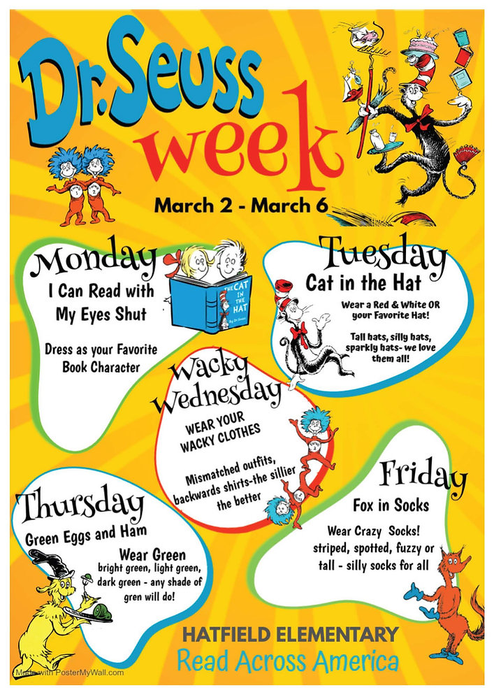Dr. Suess Week at Hatfield School