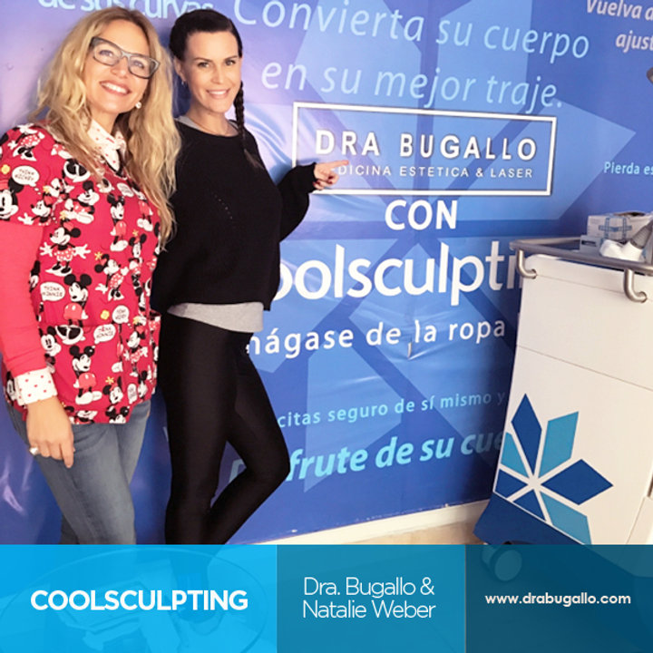 DraBugallo Junto a Natalie Weber - Tratamiento con Coolsculpting