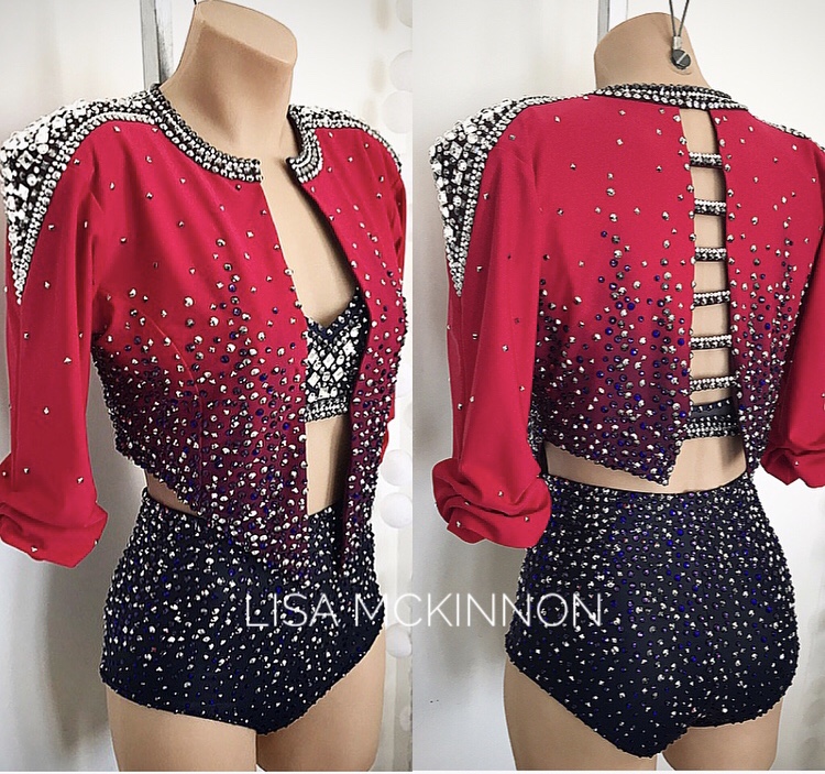 Custom made figure skating costumes