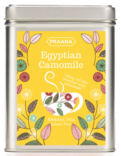 PRAANA TEA - Egyptian Camomile Herbal Infusion - Gift Tin - 100g ...