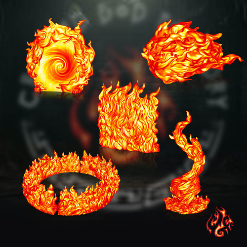 Fire Spells Set | crippledgodfoundry