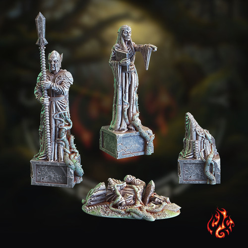 Elven Statues | crippledgodfoundry