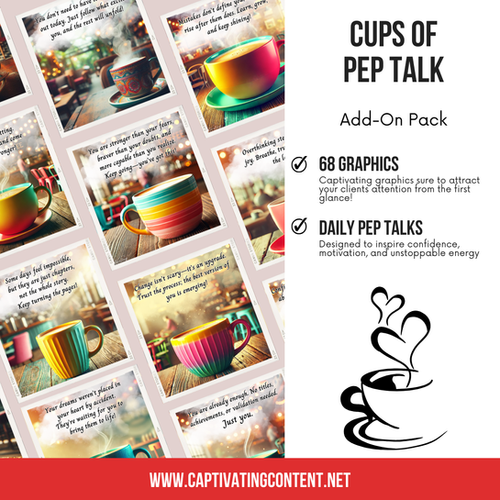 Cups of Pep Talk | Captivating Content