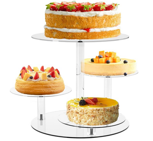 4-Tier Round Acrylic Display Stand | 510-887-0727