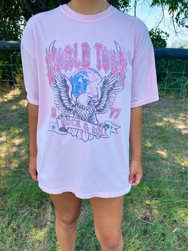 World Tour Graphic Tee | Hey Gorgeous Boutique