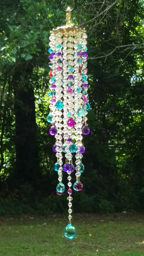 Multi Color Crystal Ball Sun Catcher | sheriscrystaldesign