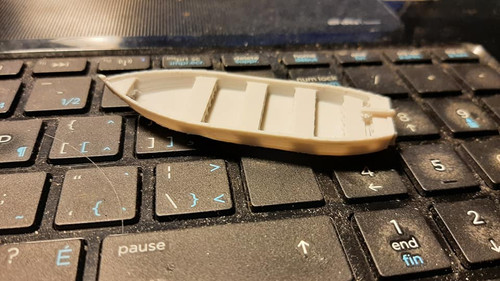 HO Scale Row Boat | Yelton Models