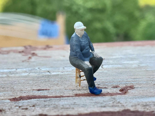 HO Scale Resting w/stool | Yelton Models