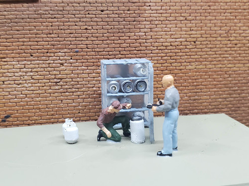 HO Scale Large Propane Storage Rack | Yelton Models