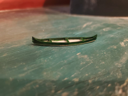 HO Scale Wooden Canoe | Yelton Models