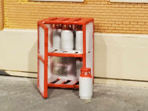 HO scale Propane Rack for Tow Motors | Yelton Models