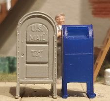 HO Scale US Mail & US Relay Mail Box | Yelton Models