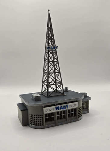 HO Scale Radio Station and Tower | Yelton Models