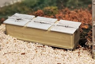 HO Scale PRR 511 Battery Box with base | Yelton Models