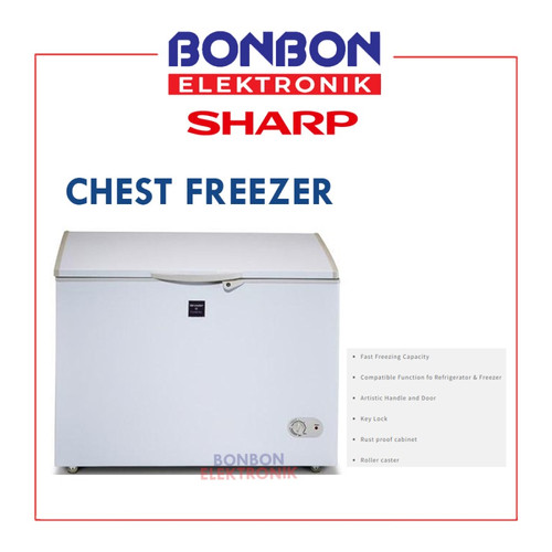 Sharp Chest Freezer 300L FRV-300 / FRV300 | Bonbon Elektronik