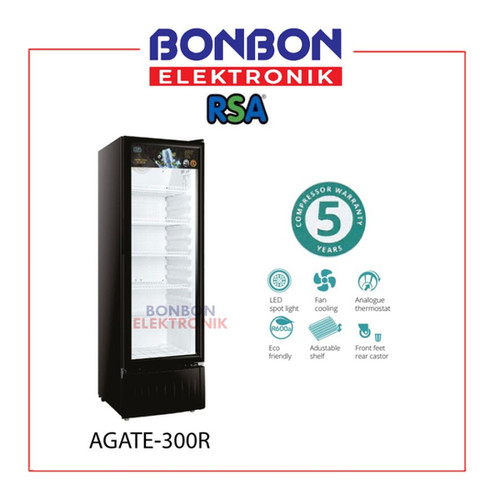 RSA Showcase Display Cooler AGATE-300R / AGATE300 / AGATE 300 R ...