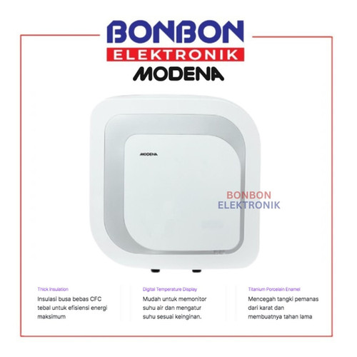 MODENA Electric Water Heater 30L ES 30 SKY / ES30SKY Pemanas AIr | Bonbon Elektronik