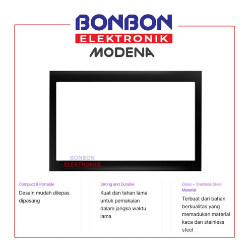 Modena Built In Frame Microwave FM 3000 L / FM3000L Stainless Steel ...