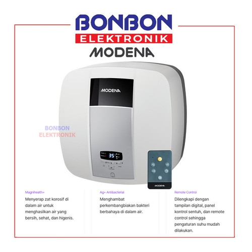 Modena Water Heater Listrik 15L ES 15DR / ES15DR Pemanas Air | Bonbon Elektronik
