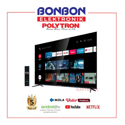 Polytron Smart Android TV 65 Inch PLD 65UG9959 Digital TV | Bonbon ...