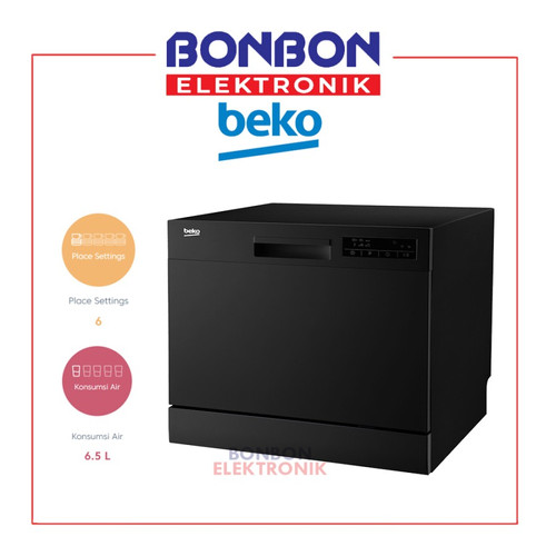 BEKO Dishwasher DTC36610B / Mesin Cuci Piring (6 Program, Table Top ...