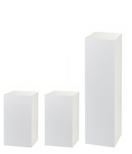 Large White Acrylic Plinth | Tied Hire