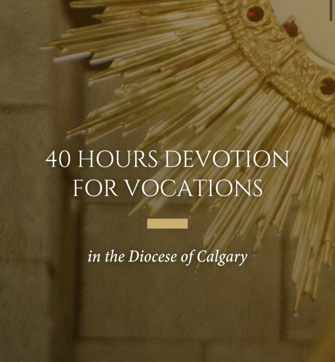 40 Hours Devotion for Vocations (multiple dates/locations) | St. Joseph's
