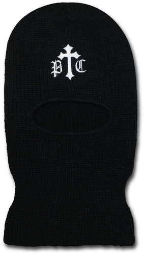 Gothic Cross Balaclava in Black | Private Team Co.