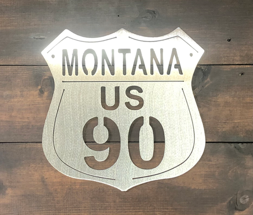 Montana US Highway 90 Souvenir Metal Signs ( pkg of 4) Item#0154 ...