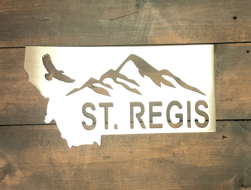 Montana St Regis Metal Art Signs ( pkg of 4) Item#0153 | Metal Sign Guy LLC