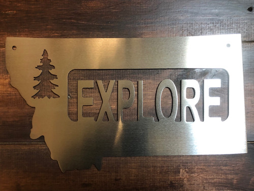 Explore Montana Metal Art Wall Signs (pkg. of 4 units) Item#0237 ...
