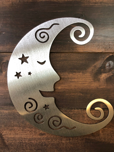 Crescent Moon Metal Art Wall Signs (pkg. of 4 units) Item#0213 | Metal ...