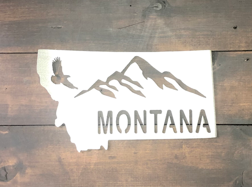 Montana State Soaring Eagle ( pkg of 4) Item#0074 | Metal Sign Guy LLC