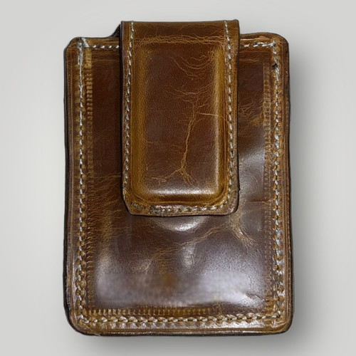 William Leather Card & Money Wallet with Magnet | Kennedy Leatherworks