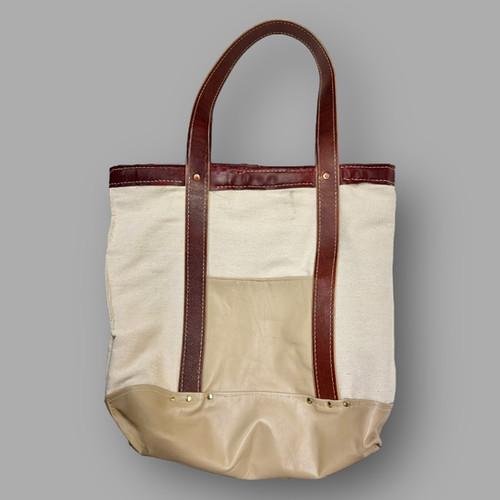 Gabby Canvas & Leather Tote Bag | Kennedy Leatherworks