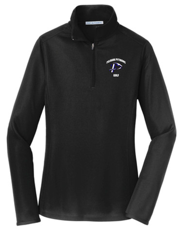 Port Authority® Women's Pinpoint Mesh 1/2-Zip | carboncolors