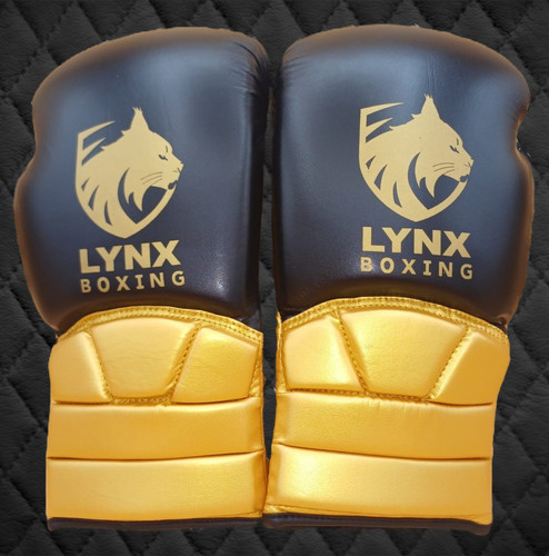 Sparringgloves - Elite - 12 Onz - black/gold | Lynx Boxing