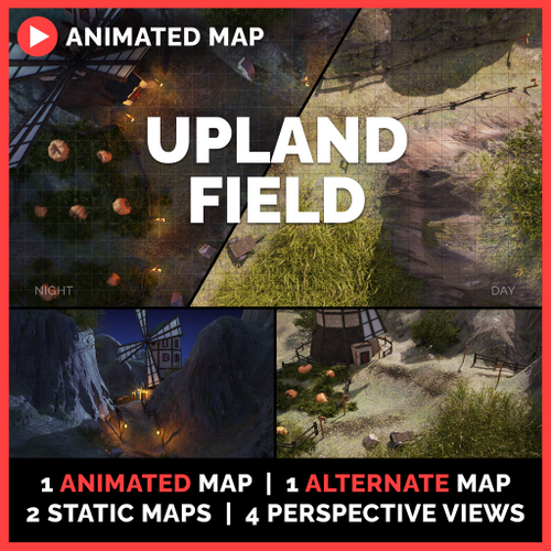 Animated Map: Upland Field | Tome of Maps