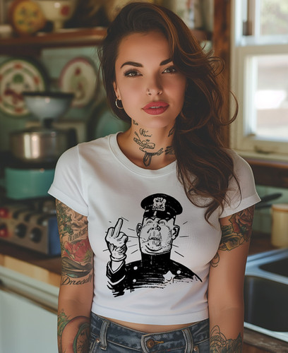 Officer Krupke Middle Finger Custom Unisex classic tee | The Dirty Gringo