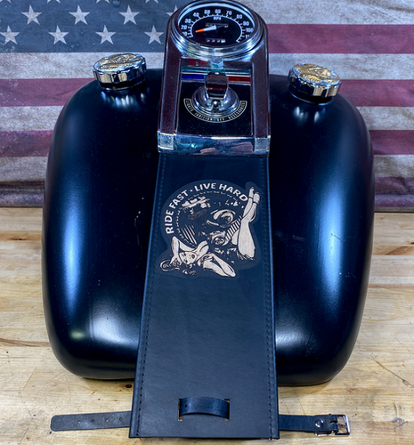 Ride Fast Live Hard Pinup Harley Davidson Black Custom Gas Tank Bib ...