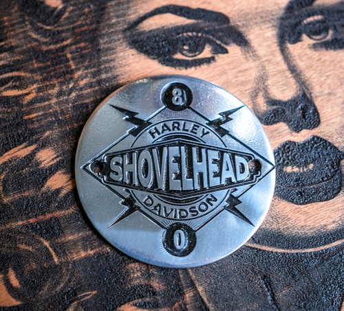 Retro Aluminum 1980 Shovelhead Points Timing Timer Cover Fits Harley ...