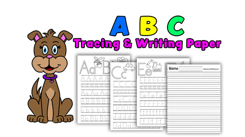 ABC Tracing& Writing Paper | Adventures of Pookie