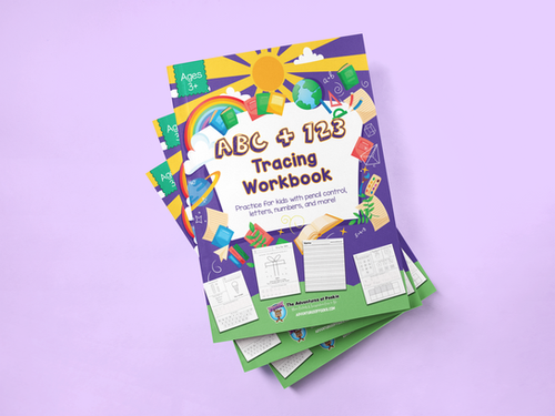 ABC & 123 Tracing Workbook for Kids | Adventures of Pookie