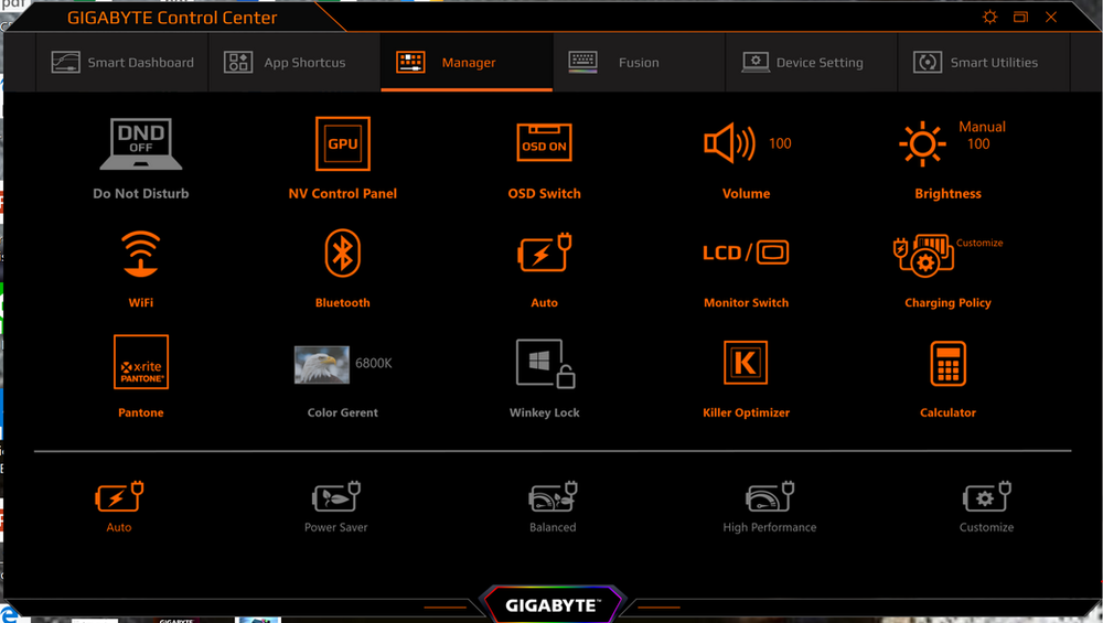 Gigabyte Control Center