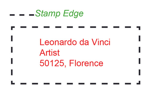 Rectangle Self Inking Stamp - Select Your Size | mysite